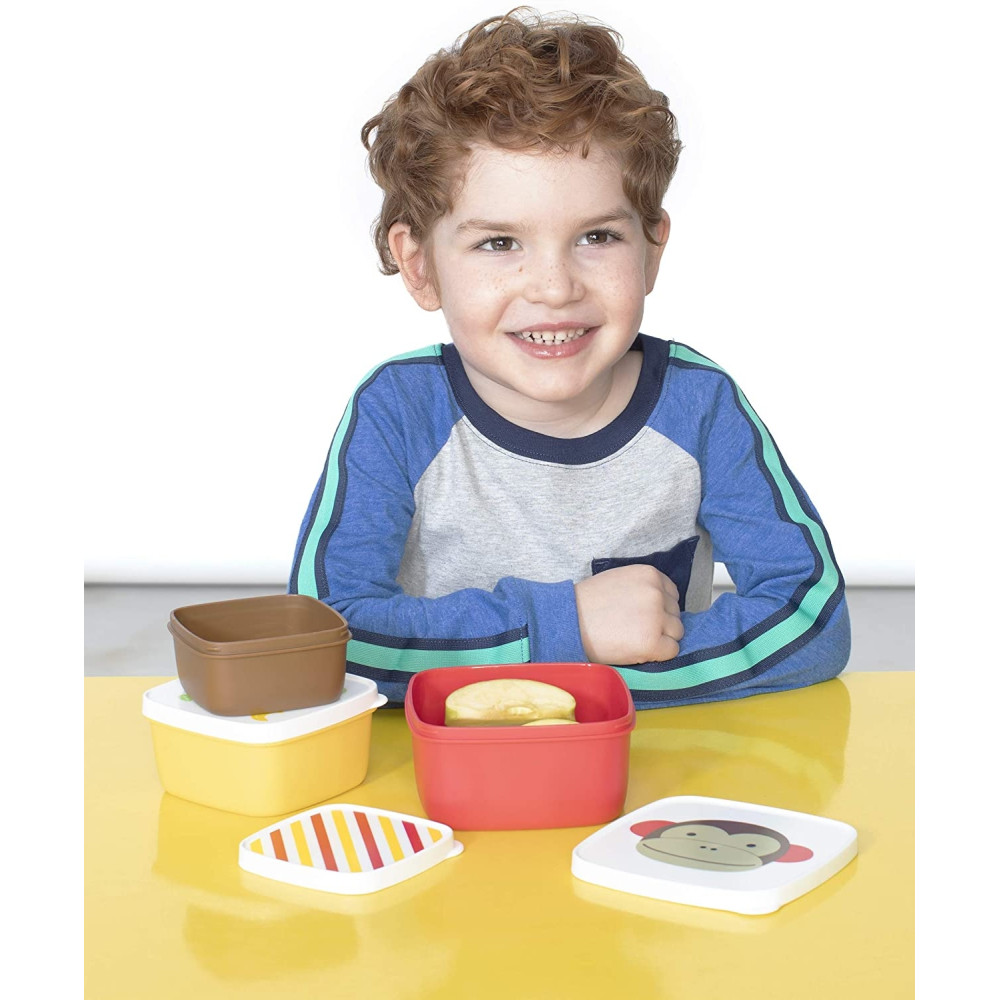 Skip Hop Set 3 cutii pentru pranz Zoo - Maimutica — Baby Safe